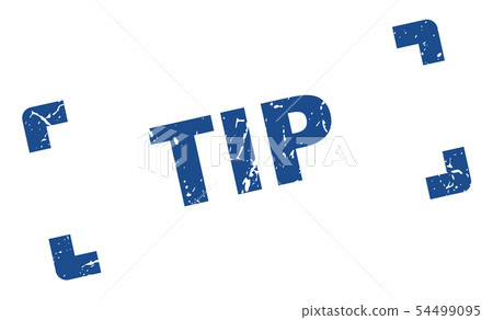 tip stamp. tip square grunge sign. tip - Stock Illustration [54499095 ...