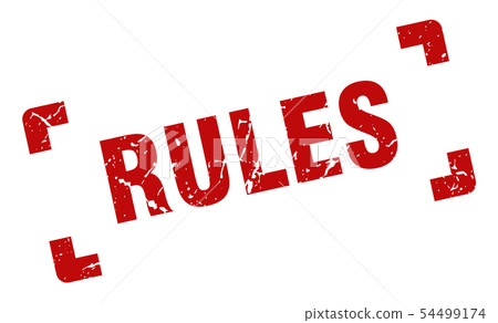 rules stamp. rules square grunge sign. rules - Stock Illustration ...