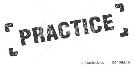 practice stamp. practice square grunge sign. - Stock Illustration ...