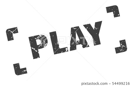 play stamp. play square grunge sign. play - Stock Illustration ...