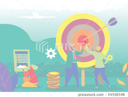Vector illustration. Business teamwork concept. - Stock Illustration ...
