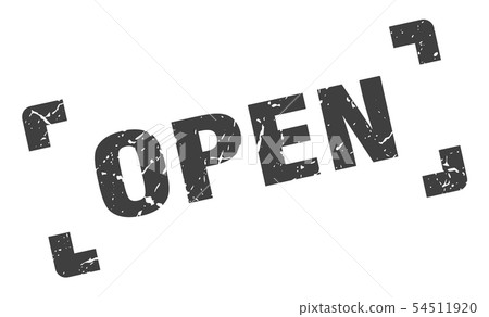 open stamp. open square grunge sign. open - Stock Illustration ...