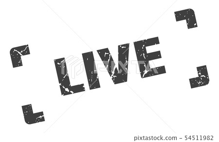 live stamp. live square grunge sign. live - Stock Illustration ...