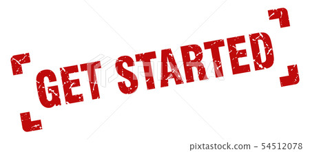 get started stamp. get started square grunge sign. - Stock Illustration ...