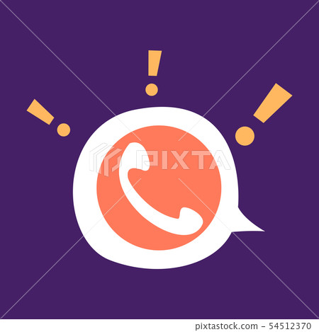 Viber flat icon. Vector illustration. Element... - Stock Illustration [54512370] - PIXTA