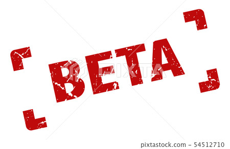 beta stamp. beta square grunge sign. beta - Stock Illustration ...