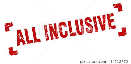 all inclusive stamp. all inclusive square grunge - Stock Illustration ...