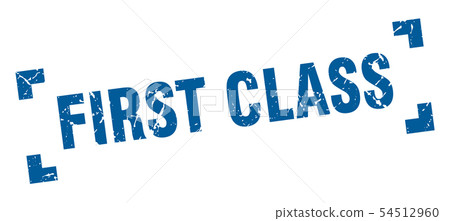 first class stamp. first class square grunge sign. - Stock Illustration ...