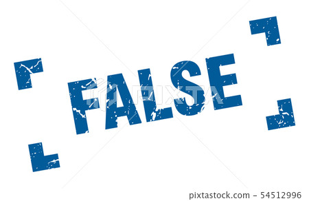 false stamp. false square grunge sign. false - Stock Illustration ...