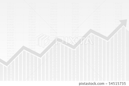 up line graph and bar chart in stock market - Stock Illustration ...