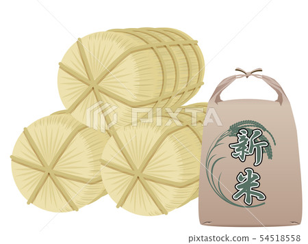 Rice straw - Stock Illustration [54518558] - PIXTA