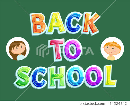 Back to School, September Again Schoolchildren - Stock Illustration ...