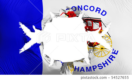 Concord capital city flag with a big hole - Stock Illustration ...
