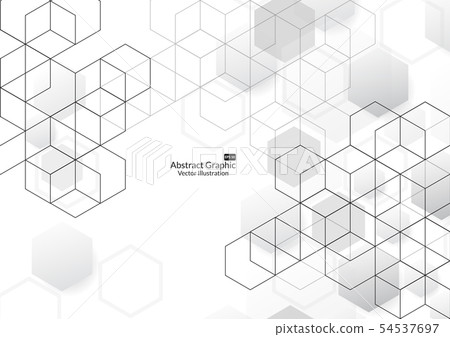Abstract boxes background. Modern technology-插圖素材 [54537697] - PIXTA圖庫