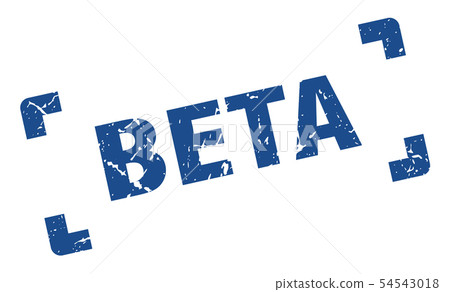 beta stamp. beta square grunge sign. beta - Stock Illustration ...