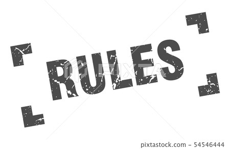 rules stamp. rules square grunge sign. rules - Stock Illustration ...