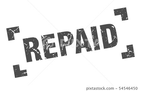 repaid stamp. repaid square grunge sign. repaid - Stock Illustration ...