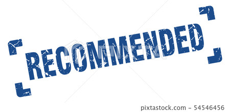 recommended stamp. recommended square grunge sign. - Stock Illustration ...