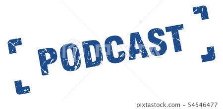 podcast stamp. podcast square grunge sign. podcast - Stock Illustration ...
