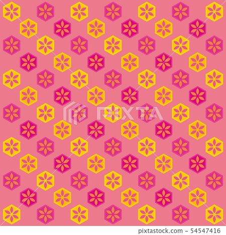 Hexagon flower pattern - Stock Illustration [54547416] - PIXTA