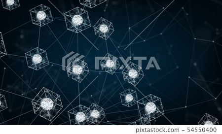 Block chain concept. - Stock Illustration [54550400] - PIXTA