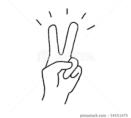 Peace sign (simple) - Stock Illustration [54551475] - PIXTA