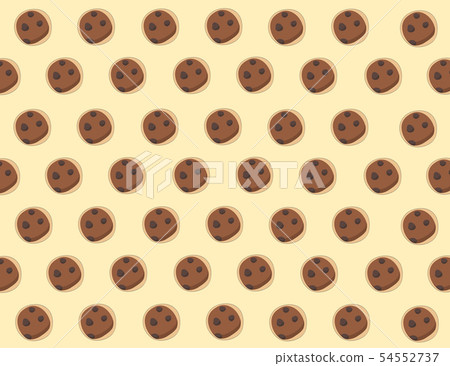 pastel cookie cartoon background - Stock Illustration [54552737] - PIXTA