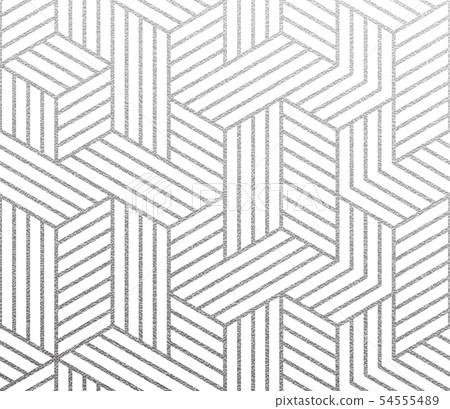 Abstract geometric silver cubes pattern - Stock Illustration [54555489 ...