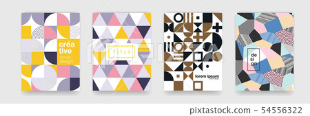 Abstract gradient flowing geometric pattern - Stock Illustration ...