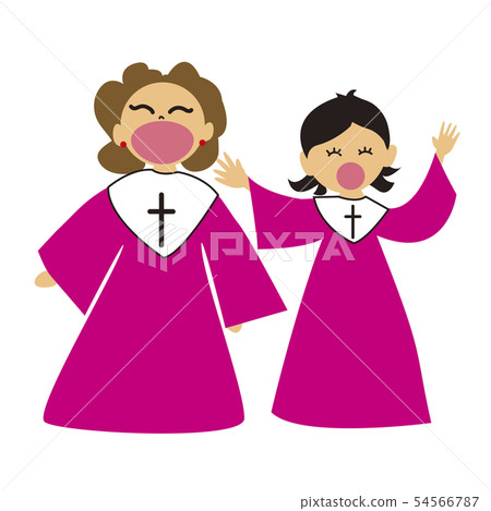 Sing the holy song - Stock Illustration [54566787] - PIXTA