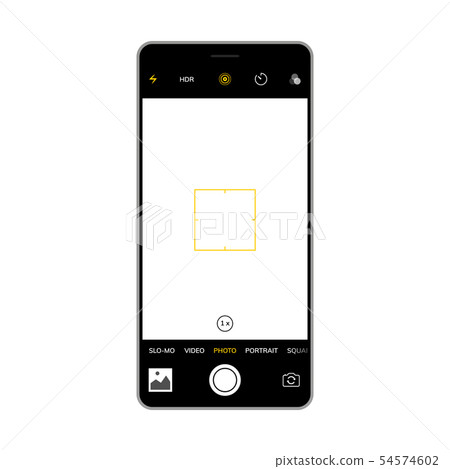 Camera screen phone mobile interface app.... - Stock Illustration ...