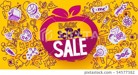 Back to School Sale apple - Stock Illustration [54577382] - PIXTA