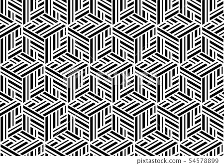 Abstract geometric pattern with stripes, lines. - Stock Illustration ...