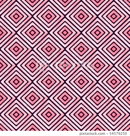 Seamless pink geometric pattern - Stock Illustration [54579250] - PIXTA