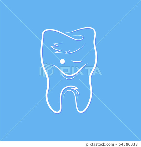 Healthy Human Tooth Logo. Dental Care Concept... - Stock Illustration ...