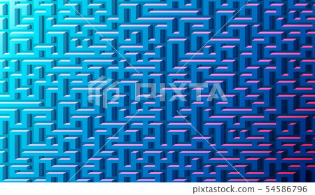 Maze pattern abstract background with vibrant... - Stock Illustration [54586796] - PIXTA