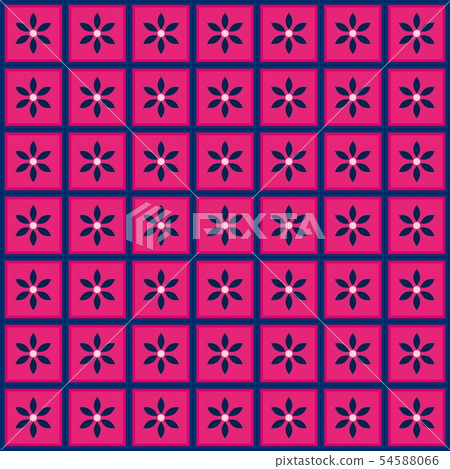 Lattice flower pattern - Stock Illustration [54588066] - PIXTA