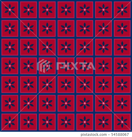 Lattice flower pattern - Stock Illustration [54588067] - PIXTA