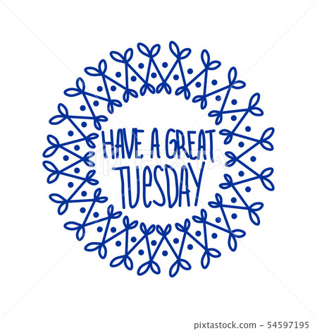 Vector hand lettering set of the days of the week - Stock Illustration ...