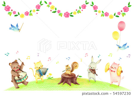 Animal Music Corps Spring - Stock Illustration [54597230] - PIXTA