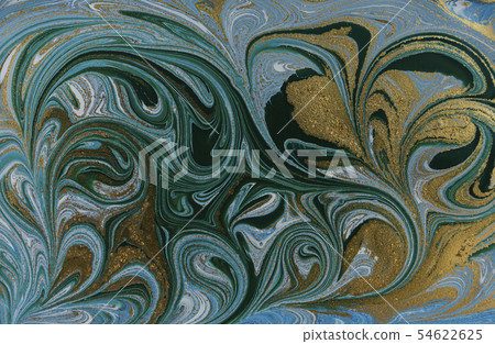 Marble abstract background. Blue marbling... - Stock Illustration ...