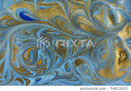 Marble abstract background. Blue marbling... - Stock Illustration ...
