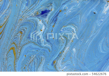 Marble abstract background. Blue marbling... - Stock Illustration ...