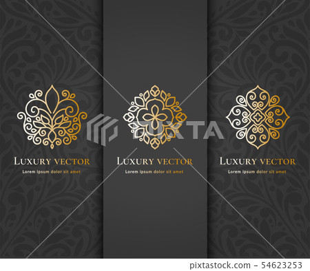 Vector set of logo. Elegant, classic elements. - Stock Illustration ...
