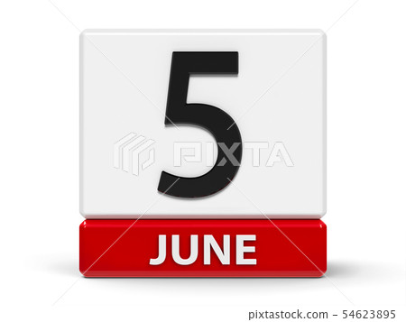Cubes calendar 5th June - Stock Illustration [54623895] - PIXTA