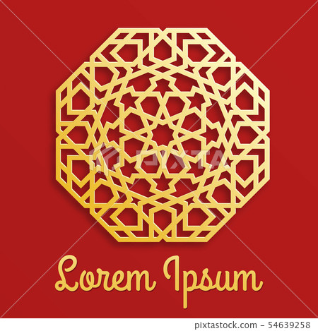 Vector muslim mosaic, persian motif. Mosque - Stock Illustration ...