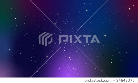 Illustration of a starry night sky, an... - Stock Illustration ...