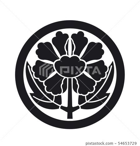Family crest peony - Stock Illustration [54653729] - PIXTA