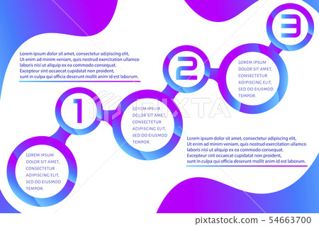 Futuristic Infographic timeline template with 3... - Stock Illustration ...