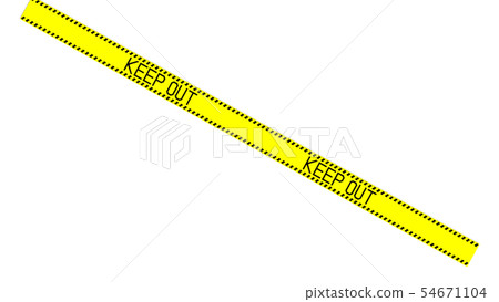 KEEP OUT regulation line voxel - Stock Illustration [54671104] - PIXTA